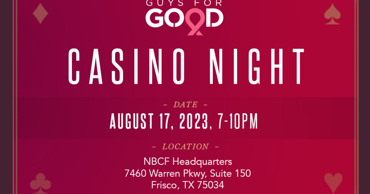 Guys for Good Casino Night, hosted by NBCF | J. Lohr